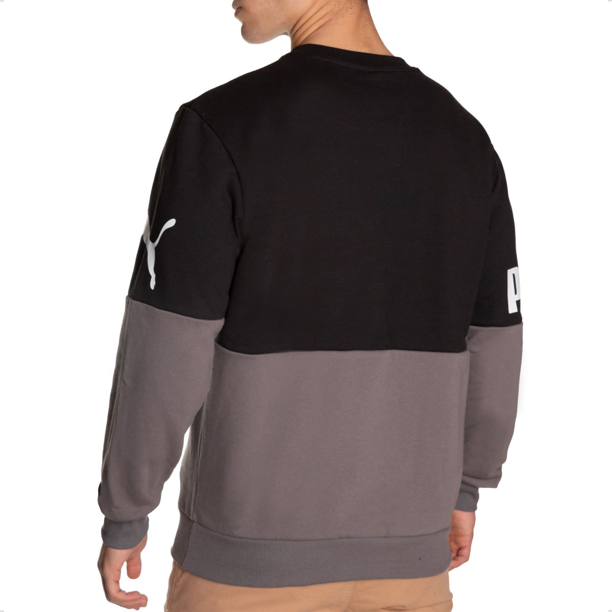 Buzo Puma Power Colorblock Crew Tr Casual Moda Urbano